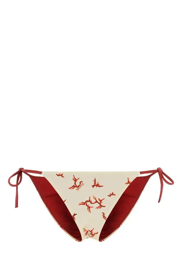 Fendi Printed Stretch Nylon Bikini Bottom - Multicolor