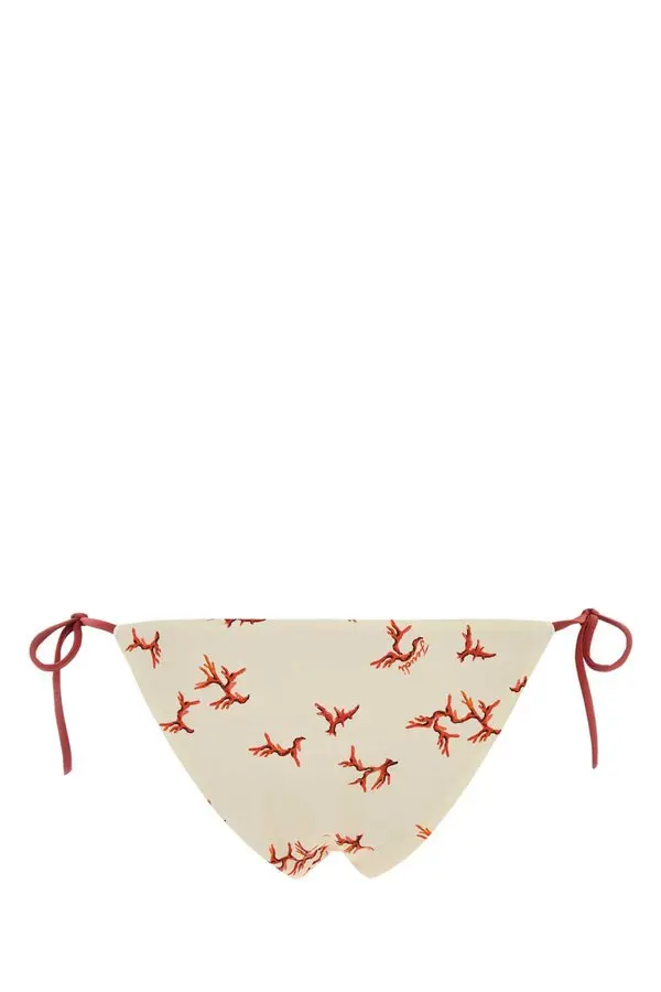 Fendi Printed Stretch Nylon Bikini Bottom