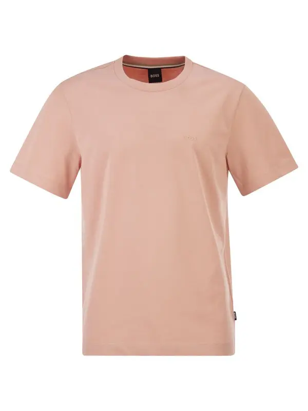 BOSS Cotton Jersey T-shirt With Logo - Pink