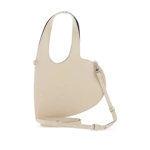 Coperni Beige Heart Shape Shoulder Bag - Cream