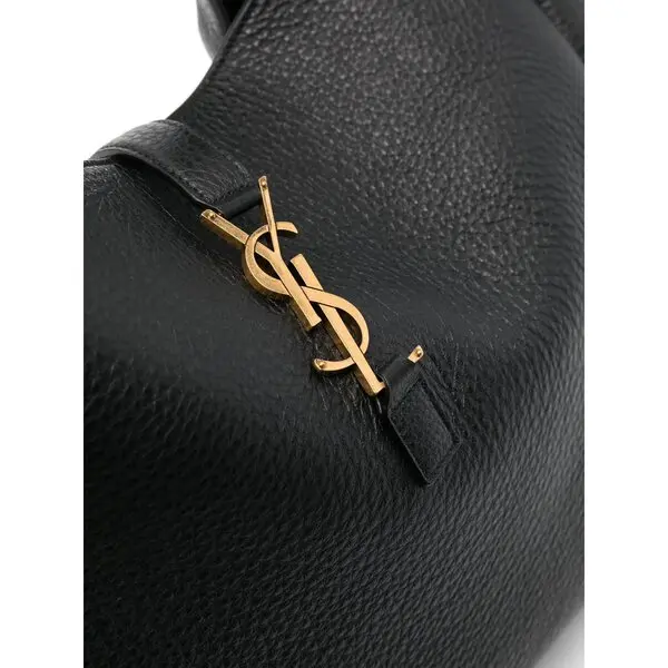 Saint Laurent Calf Leather Cassandre Logo Shoulder Bag
