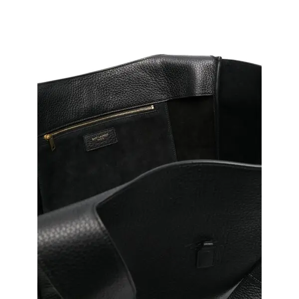 Saint Laurent Calf Leather Cassandre Logo Shoulder Bag