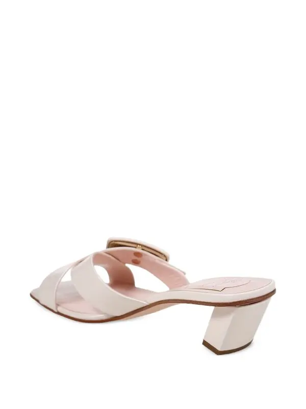 ROGER VIVIER Belle Vivier Leather Mules - Multicolor
