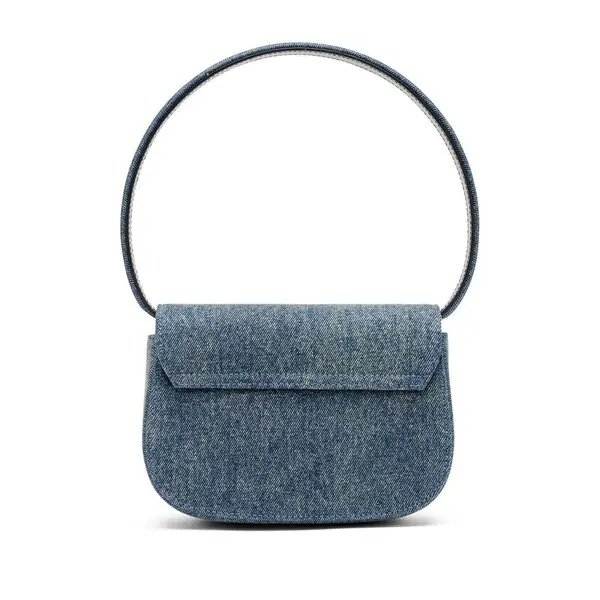 DIESEL® Denim Shoulder Bag With Oval D Logo