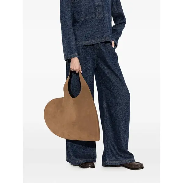 Coperni Heart Shape Tote Bag - Brown