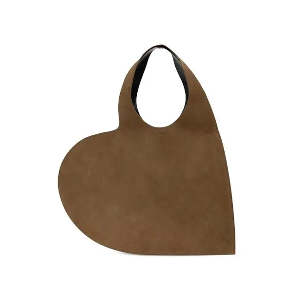 Coperni Heart Shape Tote Bag - Brown