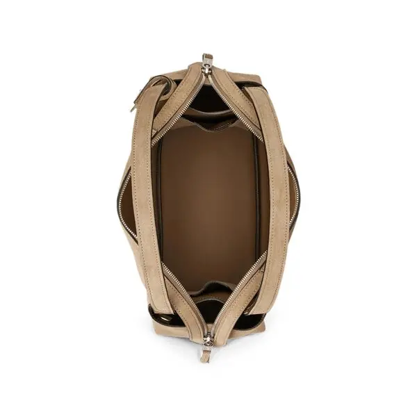 TOD'S Leather Tote Bag With Detachable Shoulder Strap And T Charm - Cream