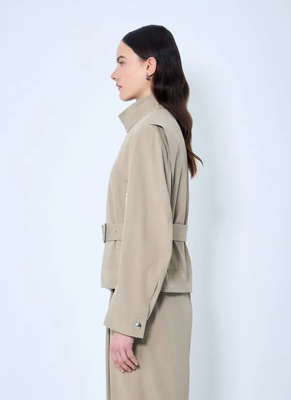 Bottega Veneta Compact Cotton Blouson - Cream