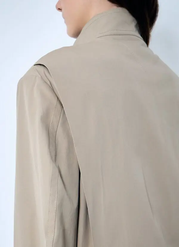 Bottega Veneta Compact Cotton Blouson - Cream