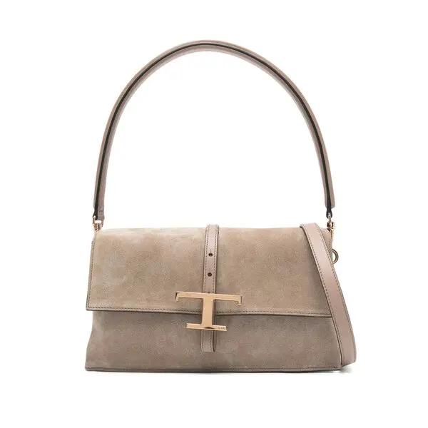 TOD'S Leather And Suede Shoulder Bag