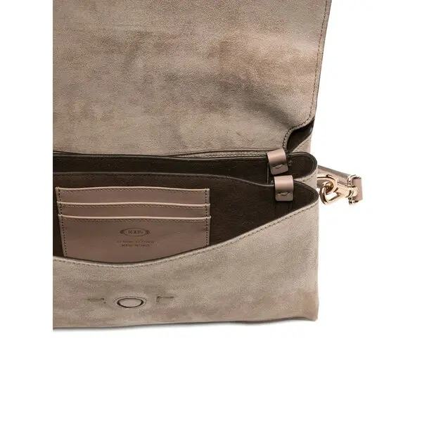 TOD'S Leather And Suede Shoulder Bag