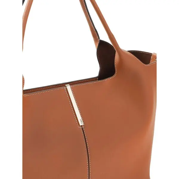 TOD'S Leather And Suede Shoulder Bag - Brown
