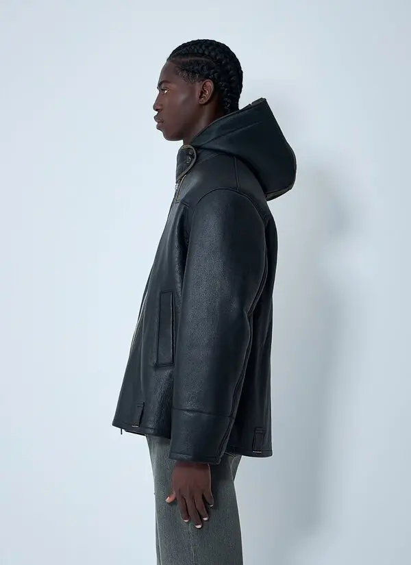 Our Legacy Leather Blizzard Jacket - Black