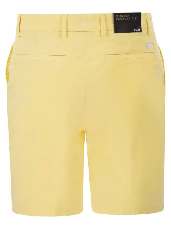 BOSS Stretch Cotton Chino Shorts In Modern Regular Fit