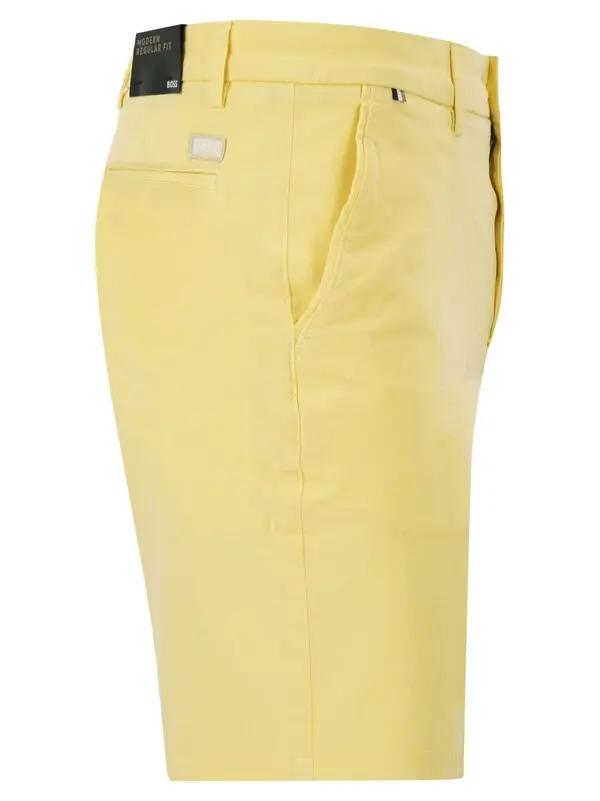 BOSS Stretch Cotton Chino Shorts In Modern Regular Fit