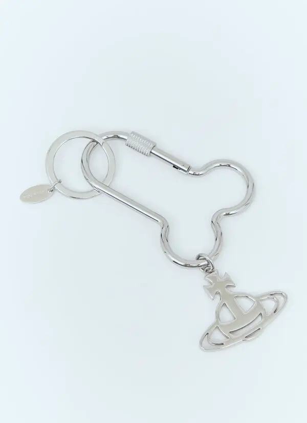 VIVIENNE WESTWOOD Carabiner Keyring With Orb Pendant