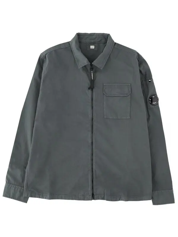 C.P. COMPANY Zippered Overshirt - Gray