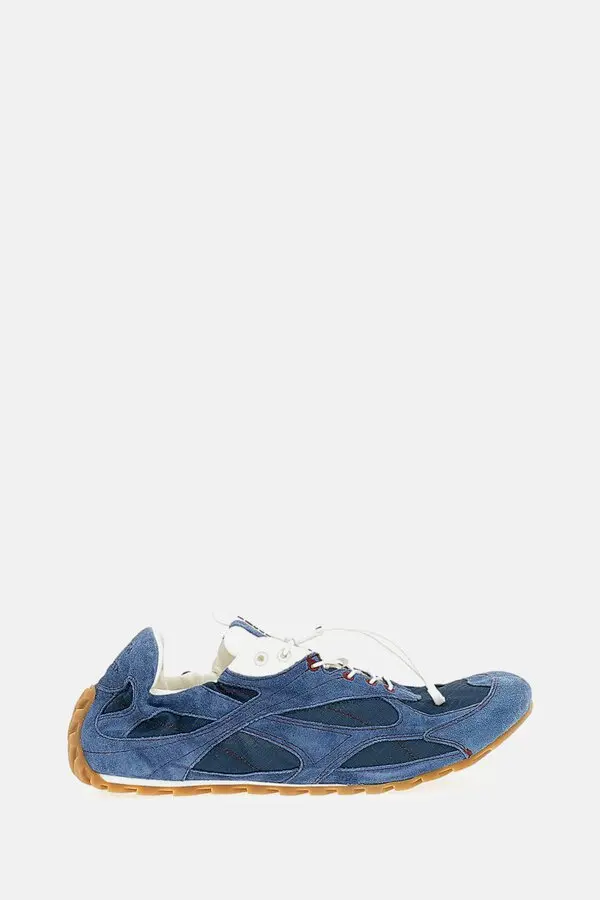 Bottega Veneta Orbit Flash Suede And Nylon Sneakers - Multicolor