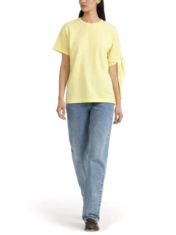 JW Anderson T-shirt With Knot Detail - Yellow