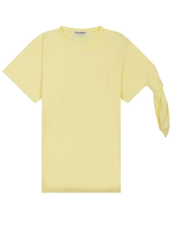 JW Anderson T-shirt With Knot Detail - Yellow