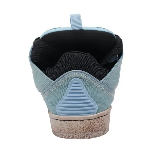 LANVIN Curb Sneakers With Leather Details - Blue