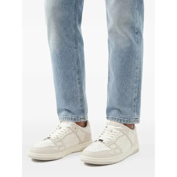 Amiri Paneled Skeleton Motif Low-top Sneakers