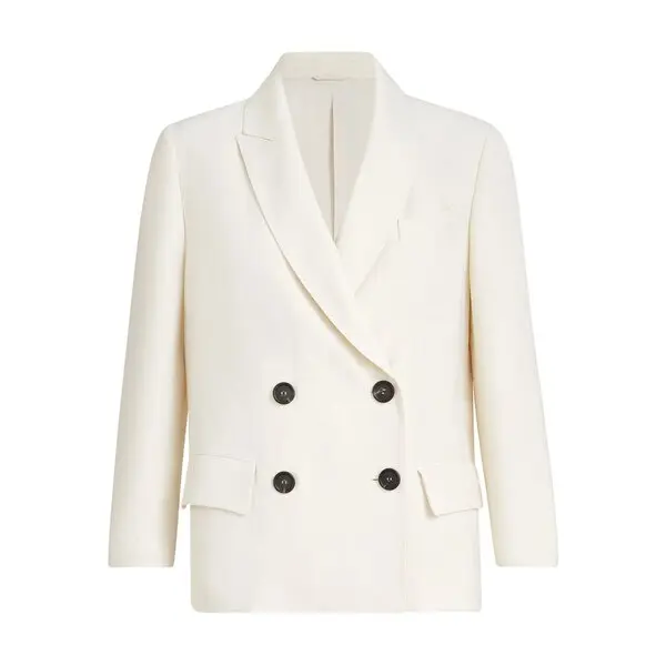 Brunello Cucinelli Double-breasted Blazer With Monili Detail