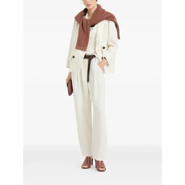 Brunello Cucinelli Double-breasted Blazer With Monili Detail