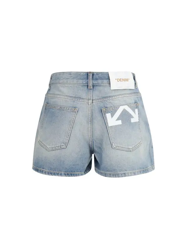 Off-White Doll Denim Shorts - Blue