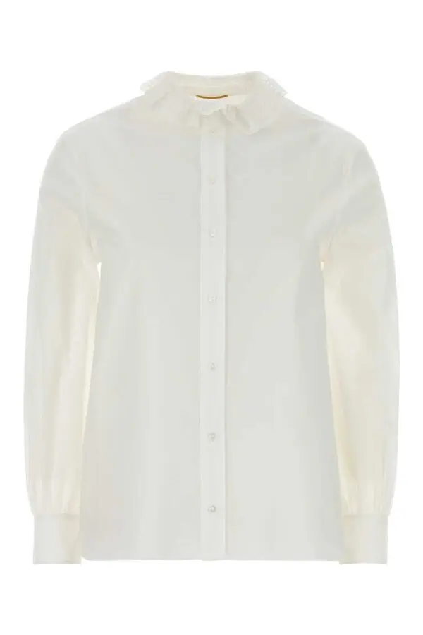 Saint Laurent Poplin Shirt - White