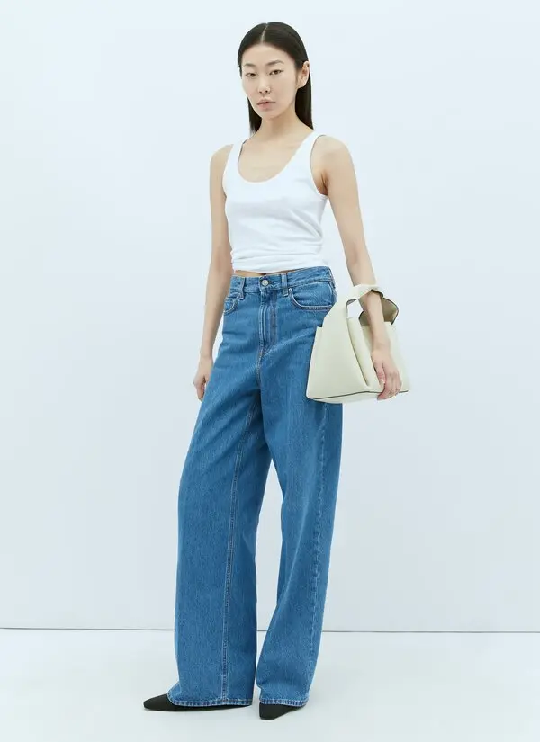 TOTEME Wide Leg Denim Jeans