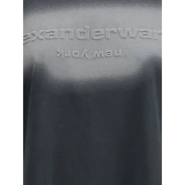 Alexander Wang Grey Logo Print Sweatshirt