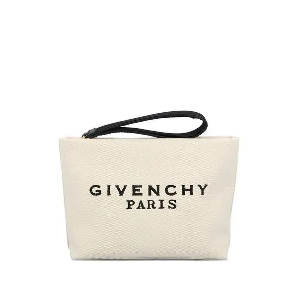 Givenchy Neutrals Clutch Bag - Cream