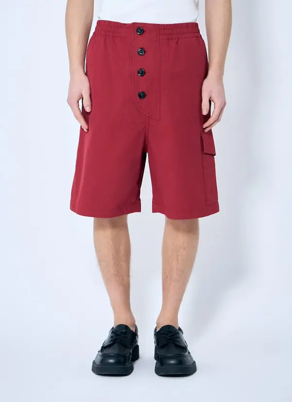 Bottega Veneta Light Cotton Twill Shorts