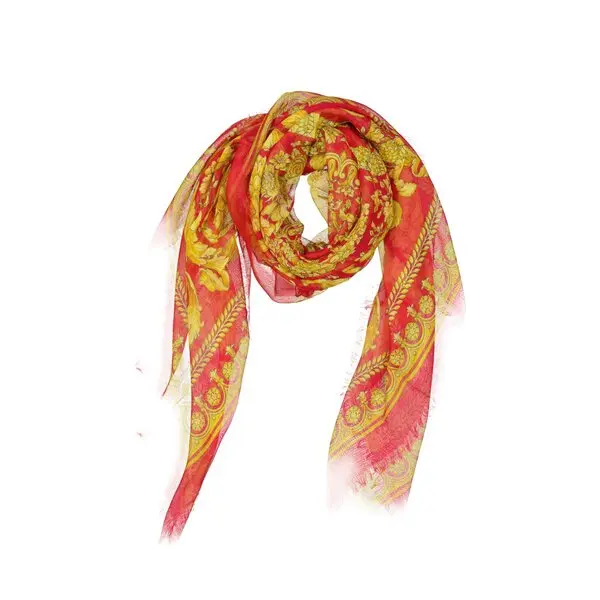 Versace Foulard Square Scarf - Red