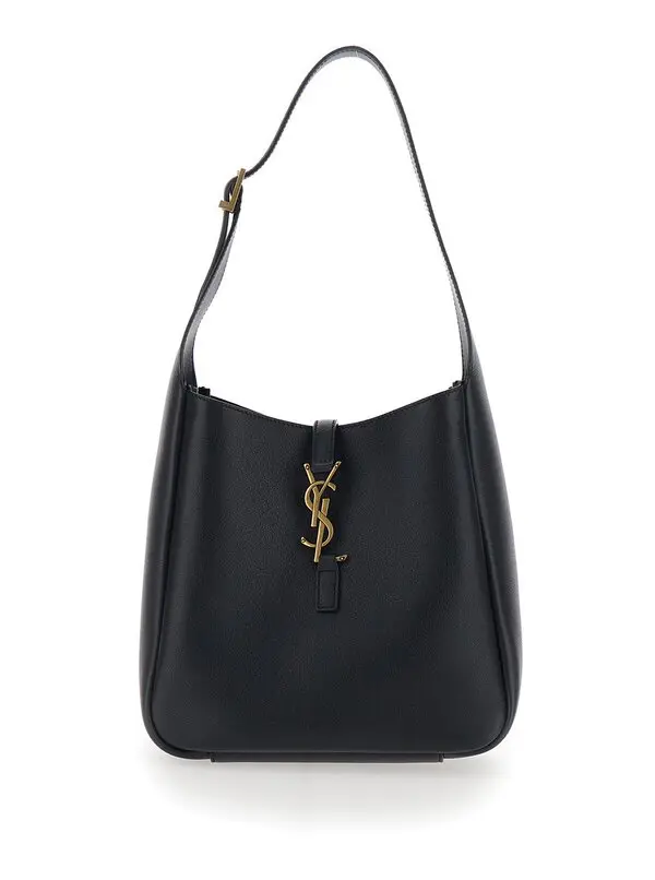Saint Laurent Leather Shoulder Bag - Black