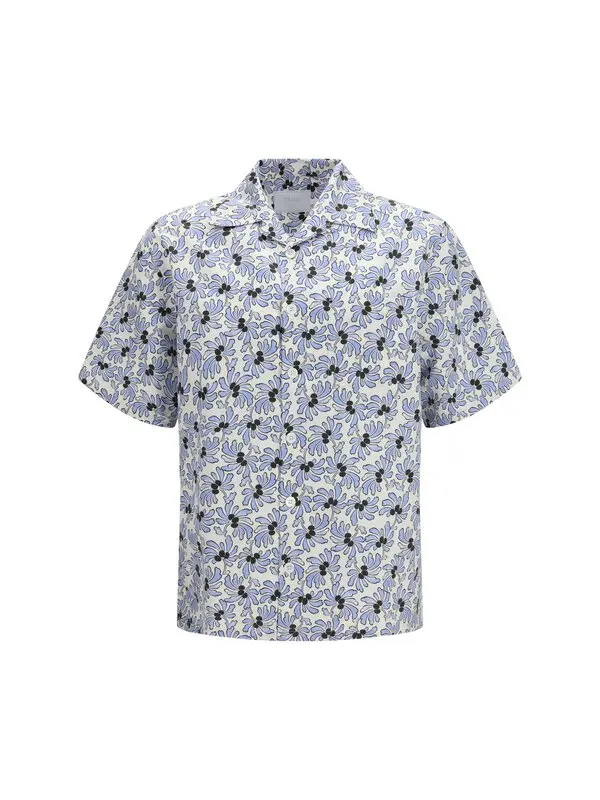 Prada Cotton Shirt With Floral Print - Multicolor