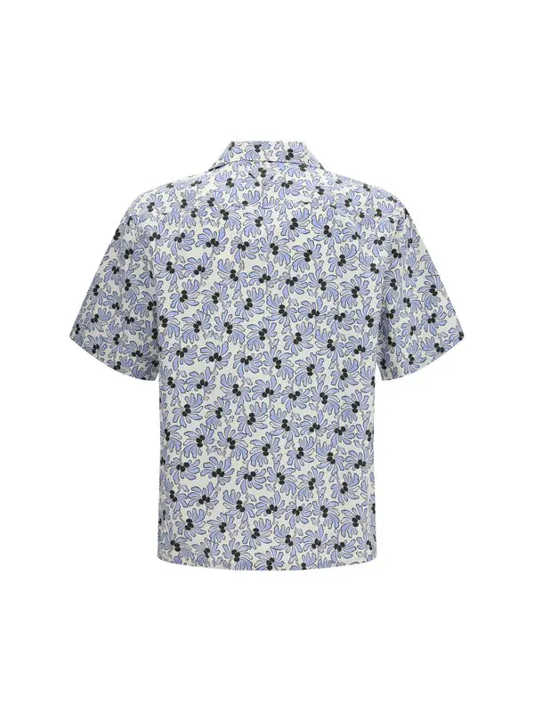 Prada Cotton Shirt With Floral Print - Multicolor