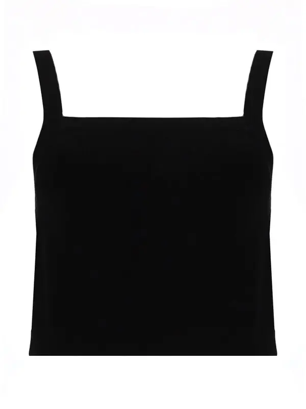 Balmain Top With Jewel Buttons - Black