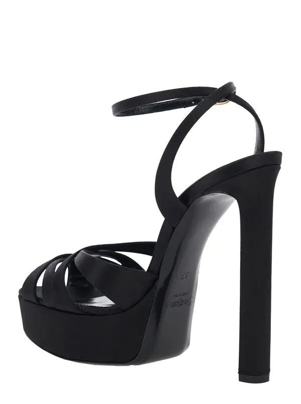 Saint Laurent Chandelle 110 High Heel Platform Sandals - Multicolor