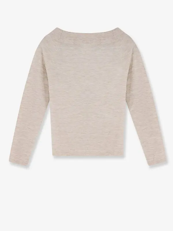Max Mara Cashmere Sweater With Removable Band - Cream