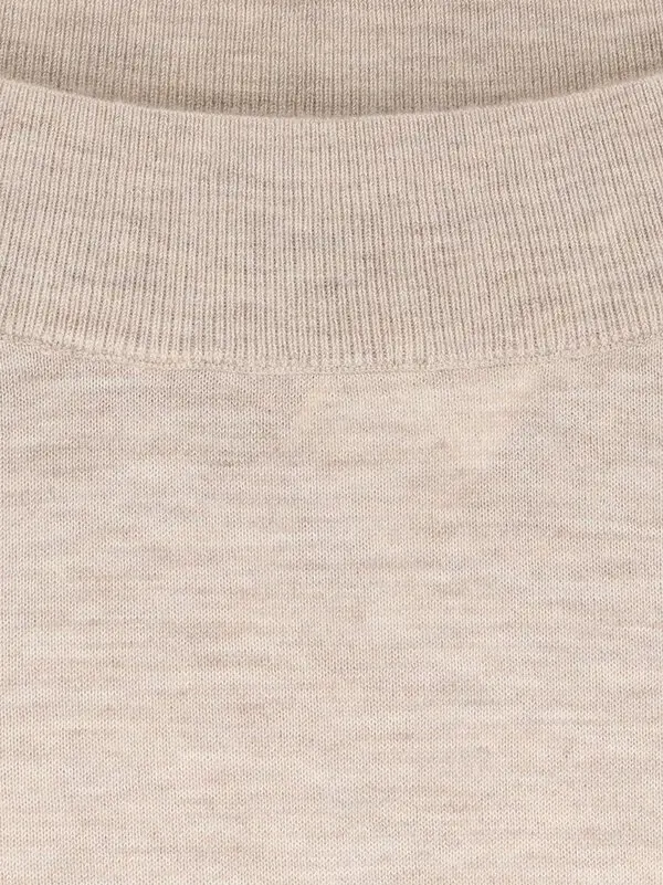 Max Mara Cashmere Sweater With Removable Band - Cream
