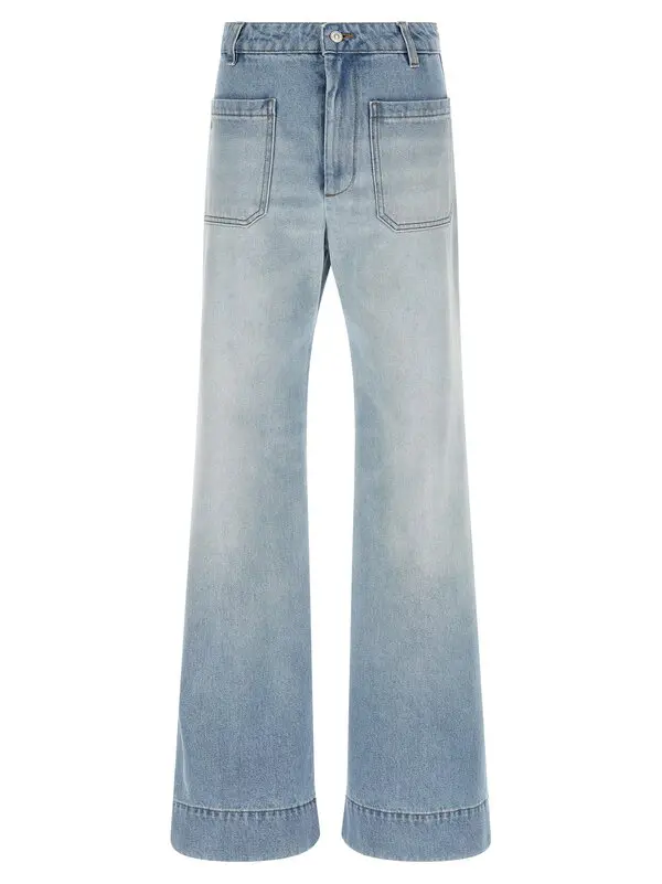 Victoria Beckham Alina Wide-leg Jeans - Blue