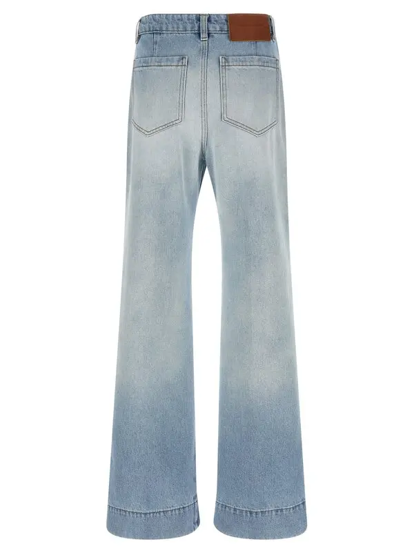 Victoria Beckham Alina Wide-leg Jeans - Blue