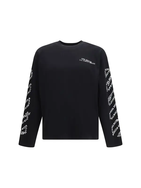 Off-White Patterned Long-sleeve T-shirt