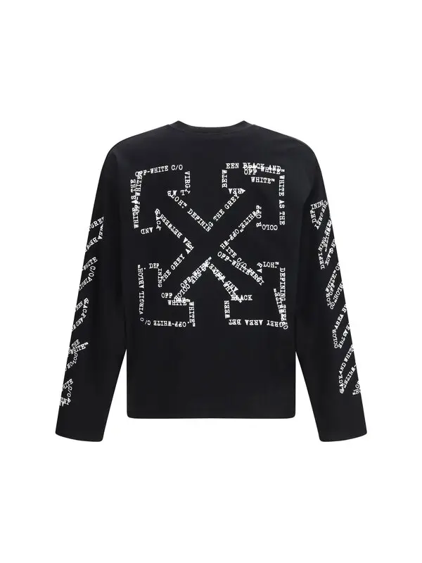Off-White Patterned Long-sleeve T-shirt