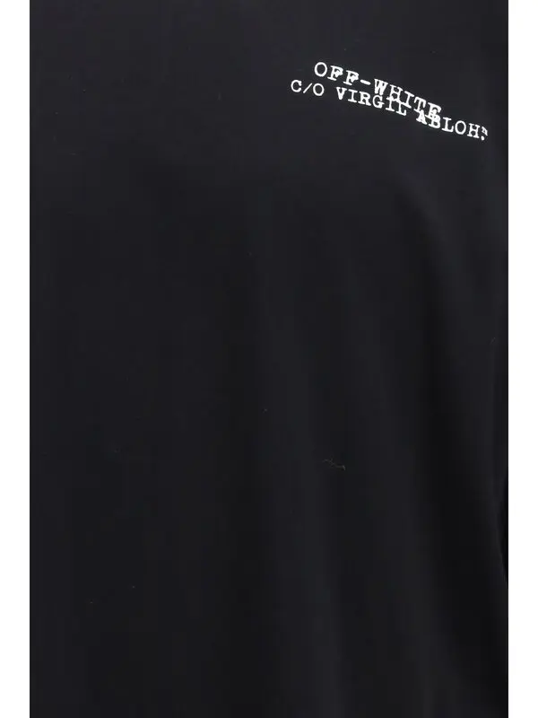 Off-White Patterned Long-sleeve T-shirt