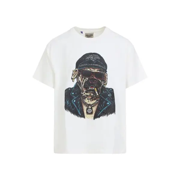 GALLERY DEPT. Oct Biker Dog T-shirt - White
