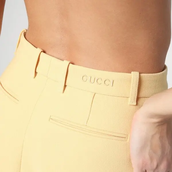 Gucci Wool Crepe Trousers