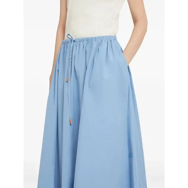Marni A-line Skirt With Drawstring Waist - Blue